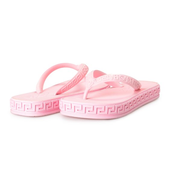 Versace | Shoes | Versace Womens Candy Pink Pool Slide Flip Flops Shoes ...